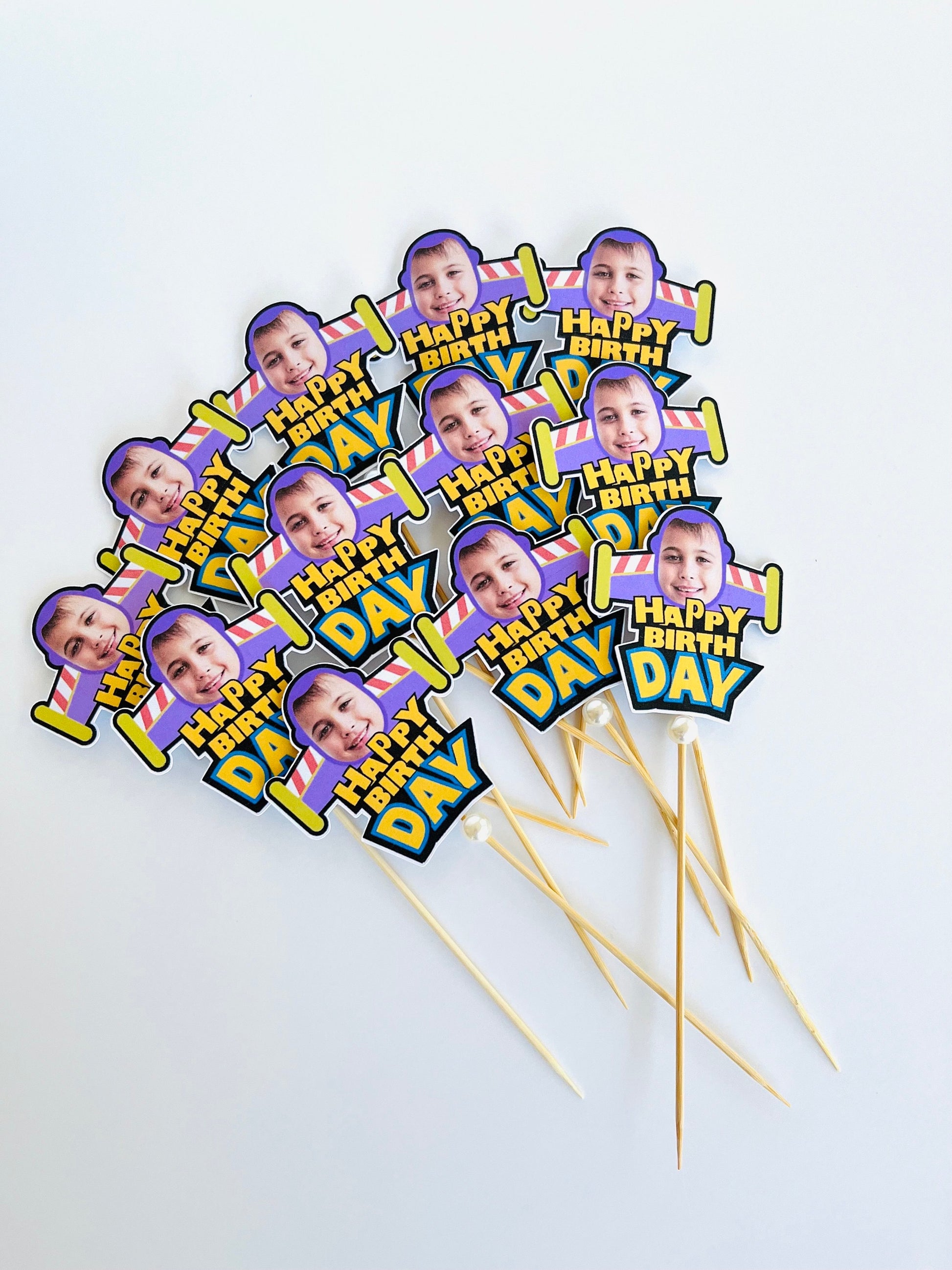 Toy Story face photo cupcake topper – JJJ Design